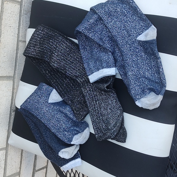 Accessories | 3 Pair Silver Socks | Poshmark